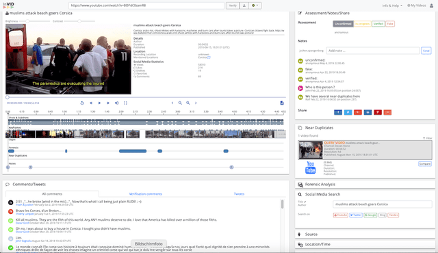 InVID (In Video Veritas): The Tool Collection